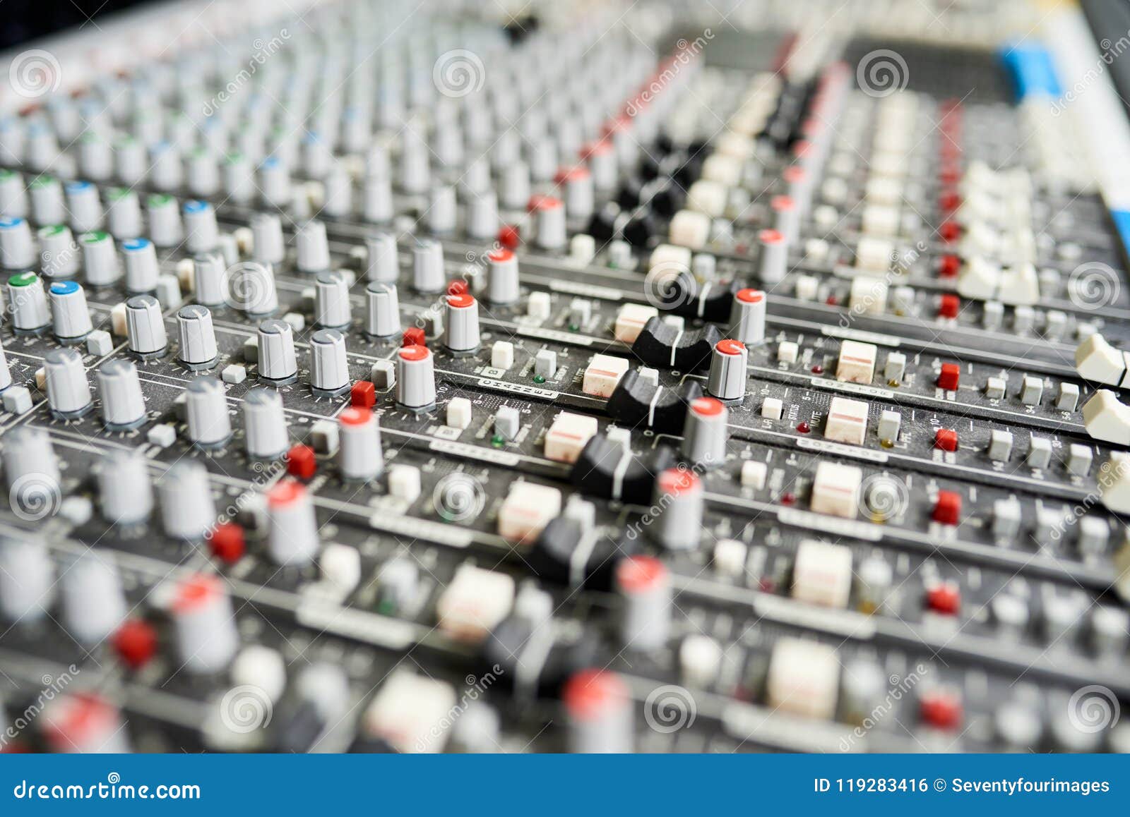 Close-up of Control Panel Knobs Stock Photo - Image of design, knobs ...