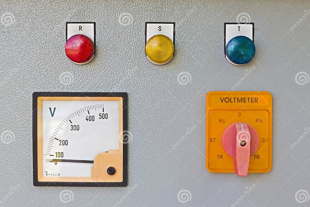 Close-up Control Panel of Manufacturing in Factory. Stock Image - Image ...