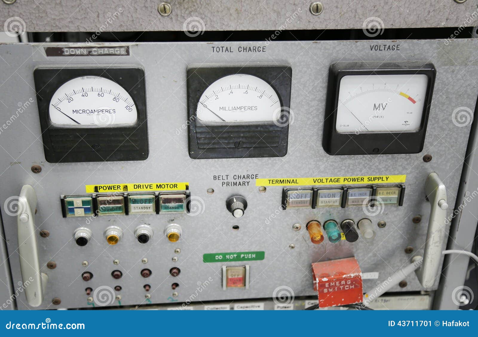 Close Up of Control Panels in an Electronics Lab Stock Image - Image of ...