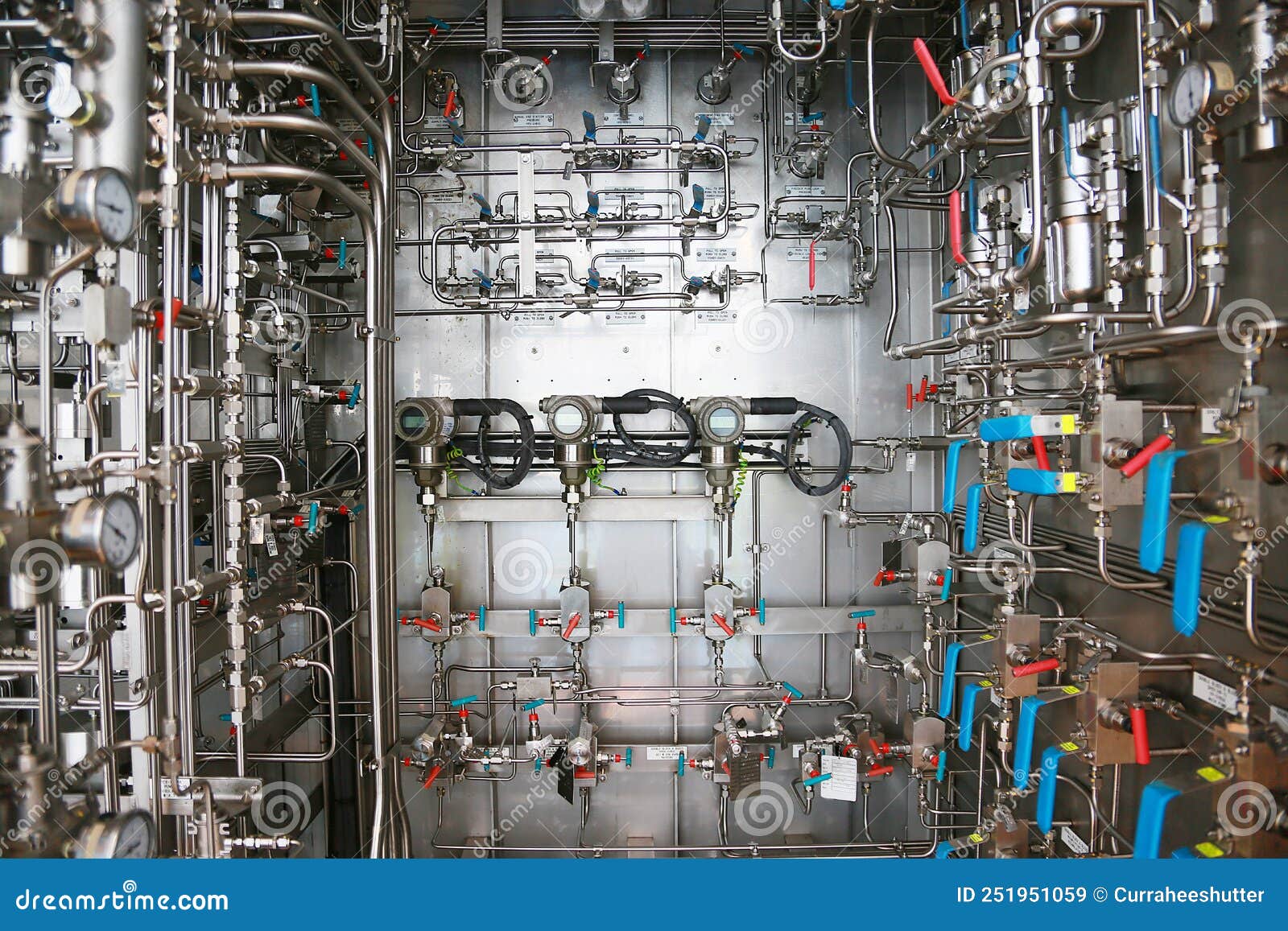 Close Up of Controller Unit or Control Process of Oil and Gas Process ...