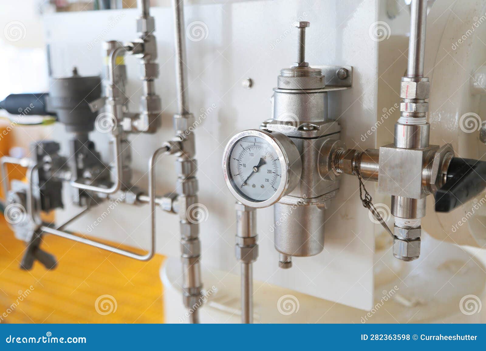 Close Up of Controller Unit or Control Process of Oil and Gas Process ...