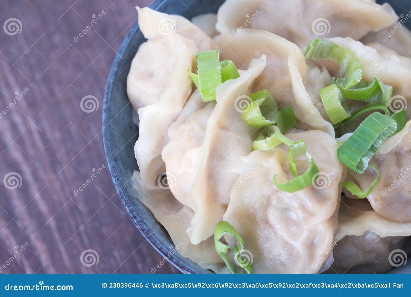 Close Up Cooked Dumplings with White Flour Stock Photo - Image of china ...