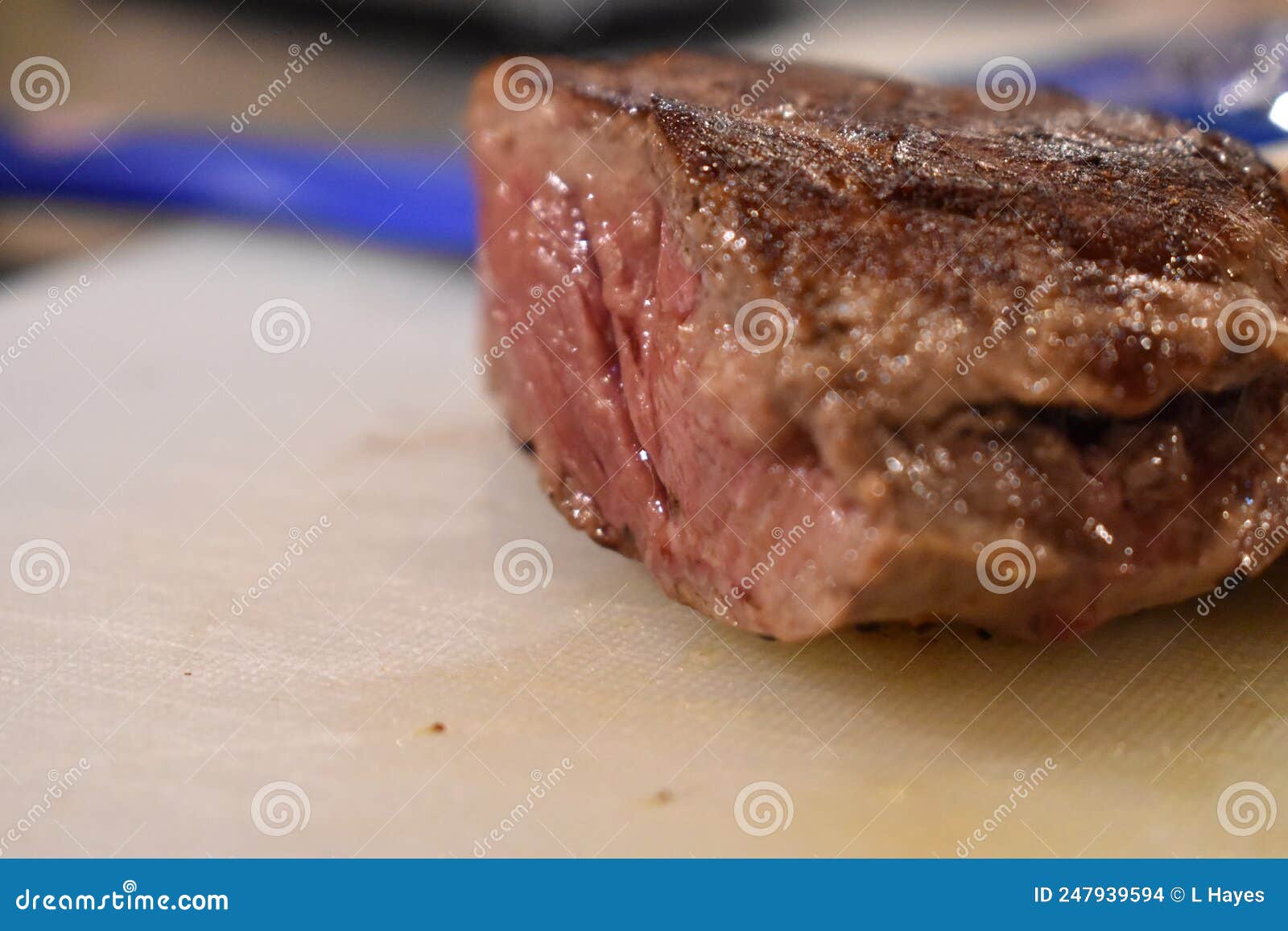 Close Up Cooked Steak Cut in Half Stock Photo - Image of cooked, steak ...
