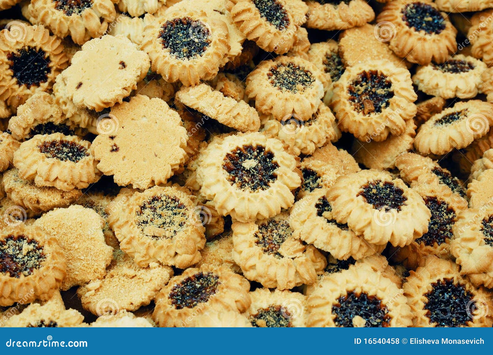 Close Up of Cookies on Market Stand Stock Photo - Image of group ...