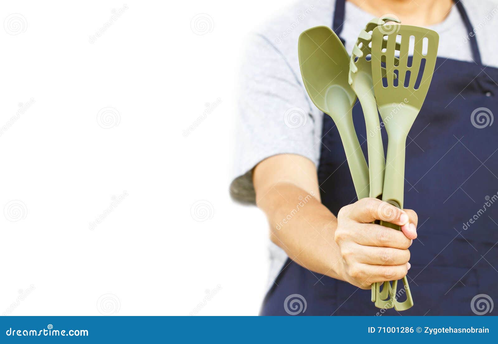 Close Up Cooking Tools in Asian Man S Hand. Stock Photo - Image of ...