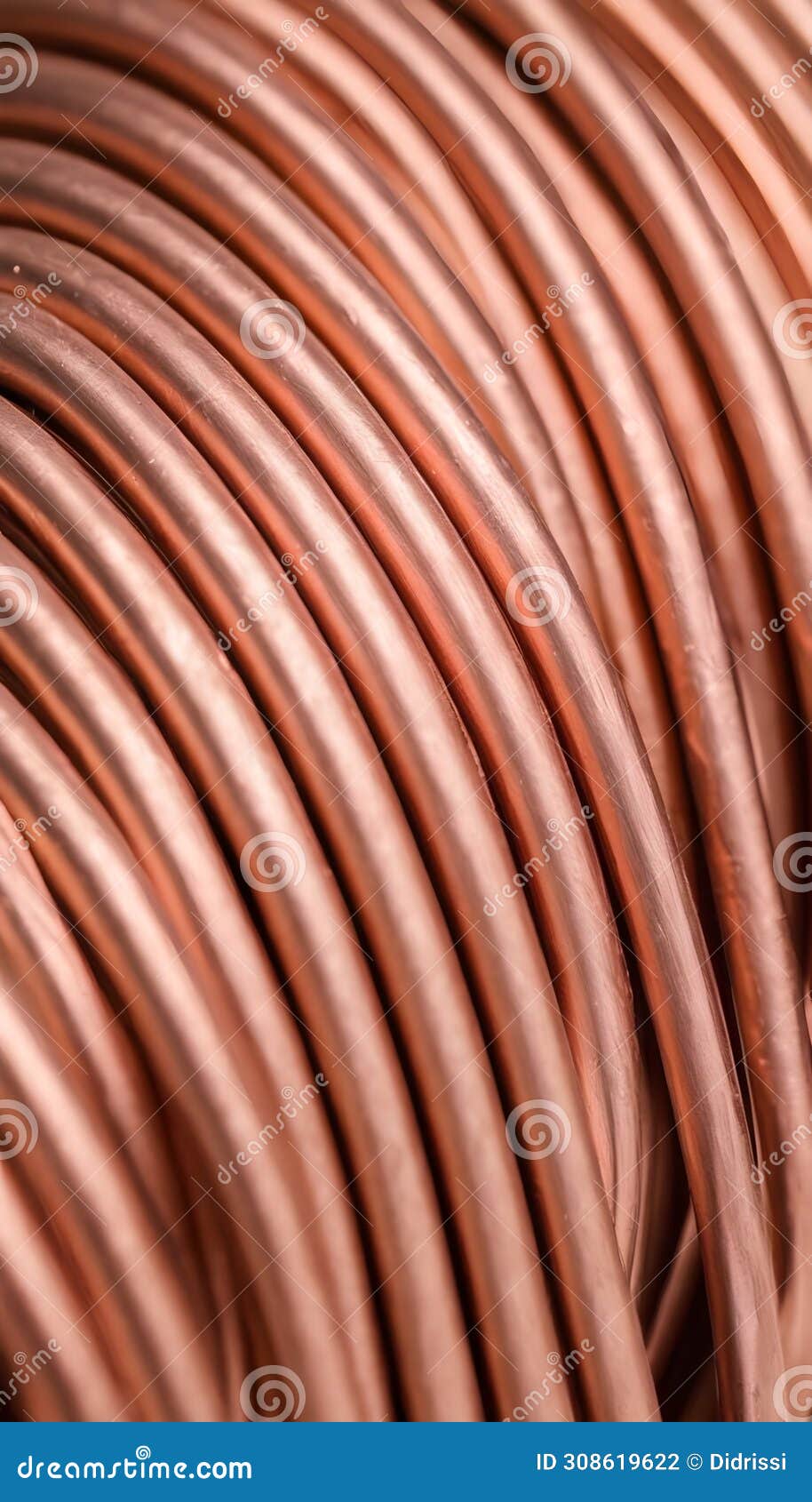 A Close-up of a Copper Cable Wire, Electrical Installation Materiel ...