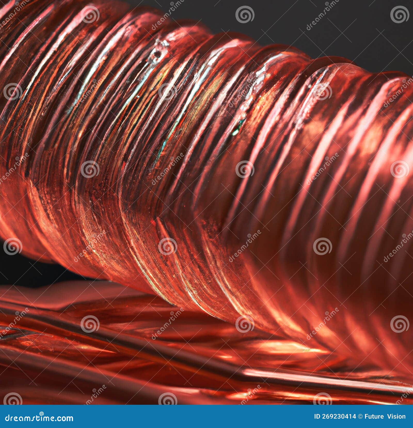Close Up of Copper Using Generative Ai Technology Stock Illustration ...