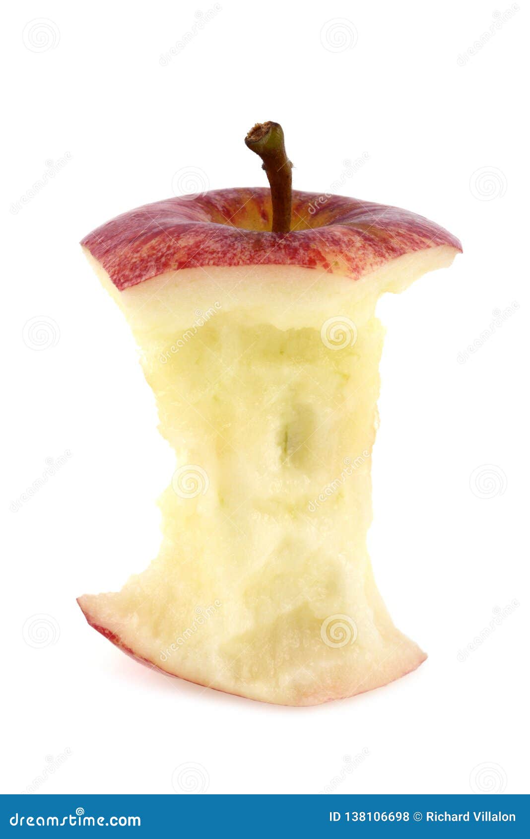 Apple Core stock photo. Image of apple, food, white - 138106698