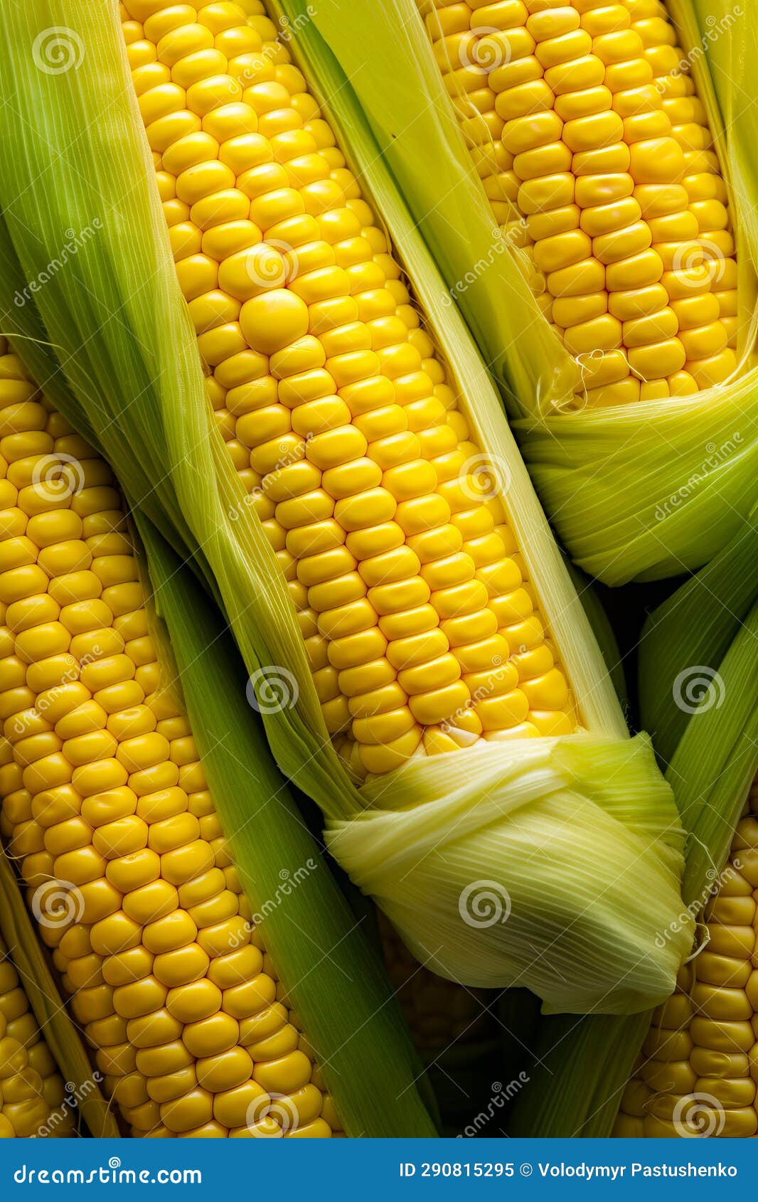 Close Up of Corn on the Cob with Bite Taken Out of it. Generative AI ...