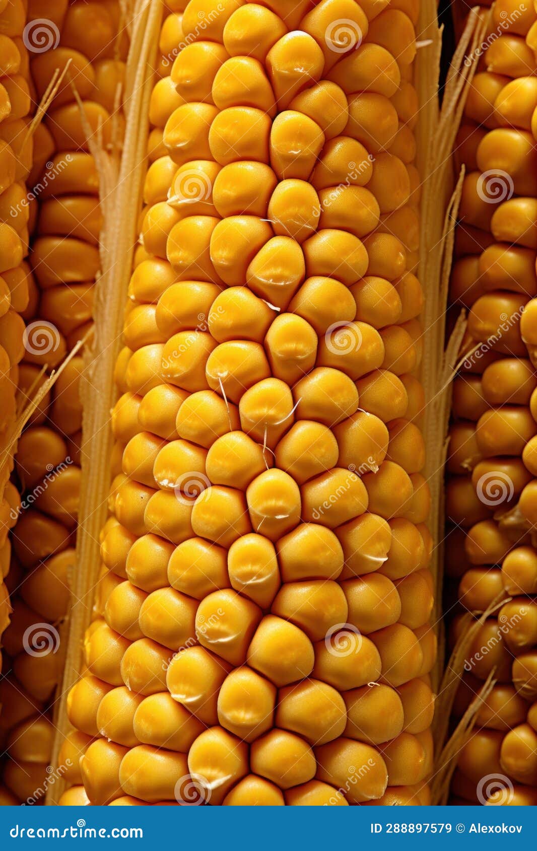 Close-Up of a Corn Kernel AI Generated Stock Illustration ...