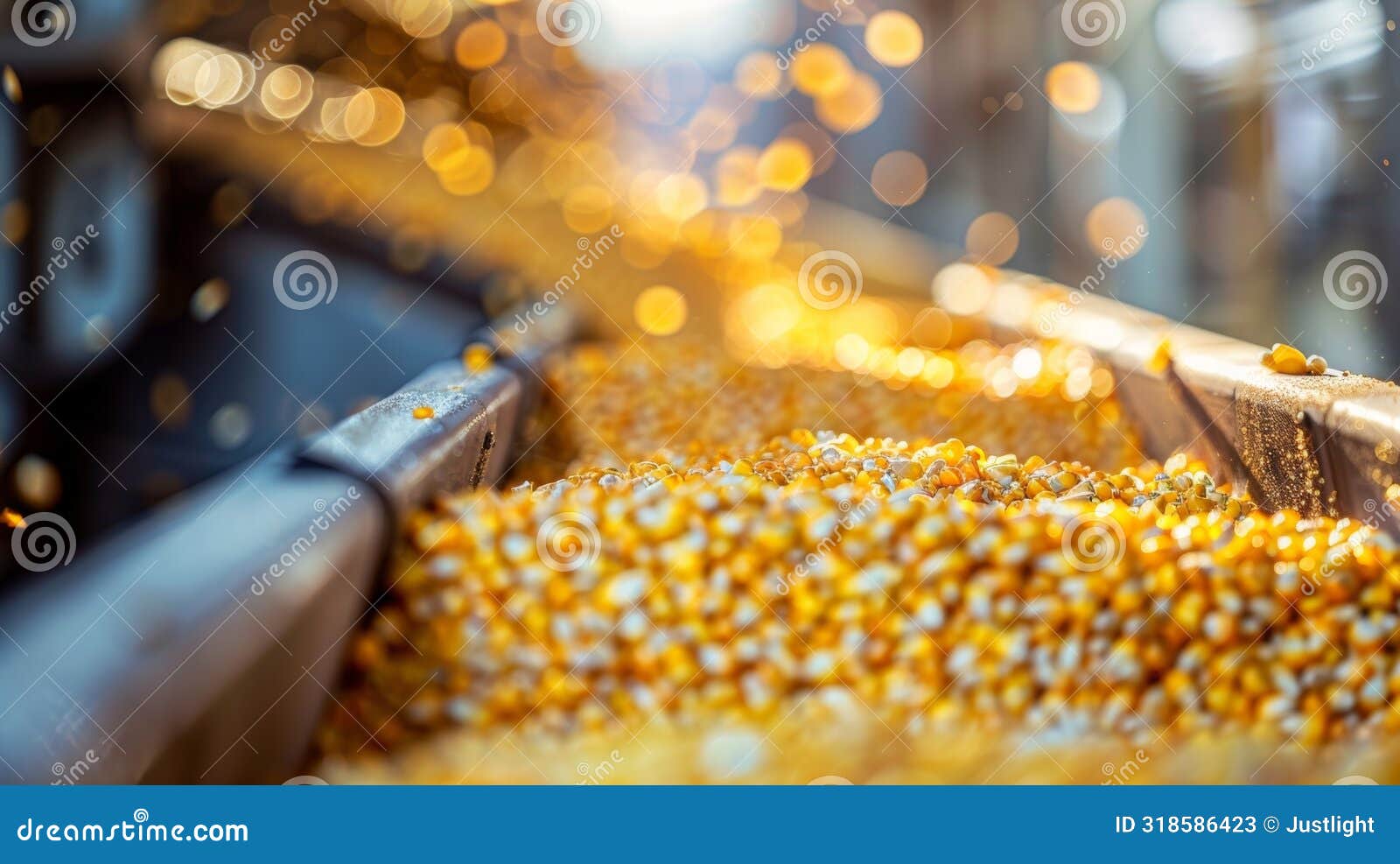 A Close Up of a Corn Processing Plant Where the Biomass is Converted ...