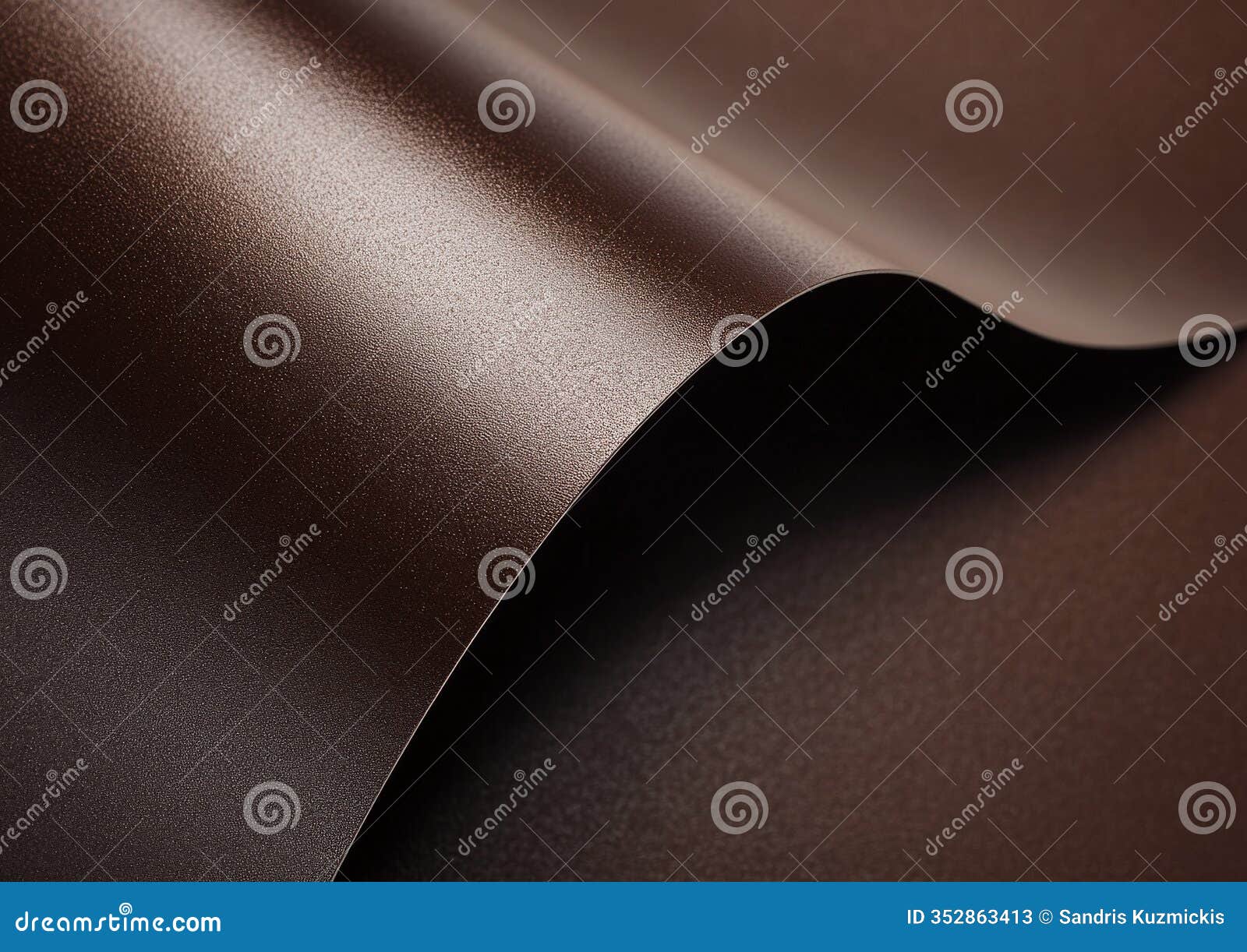 A Close-up of the Corner Curve of Chocolate Brown-colored Paper ...