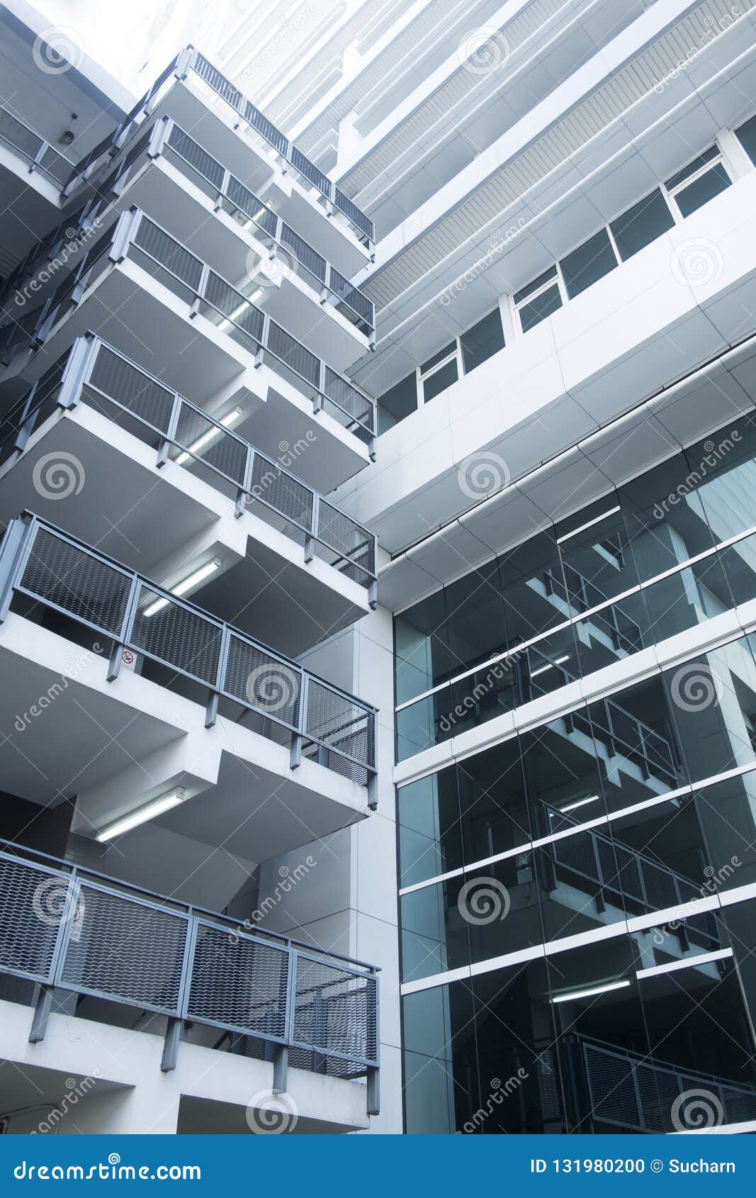 Close Up of Corner of the Modern Style Building Stock Photo - Image of ...