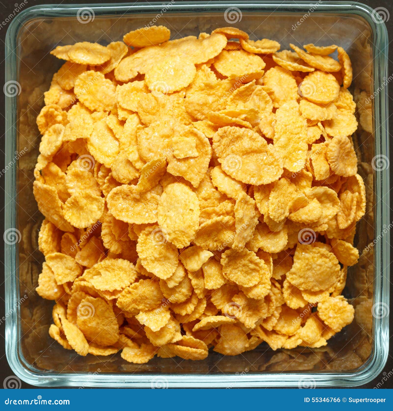 Close up of cornflakes stock photo. Image of cereal, crackle - 55346766