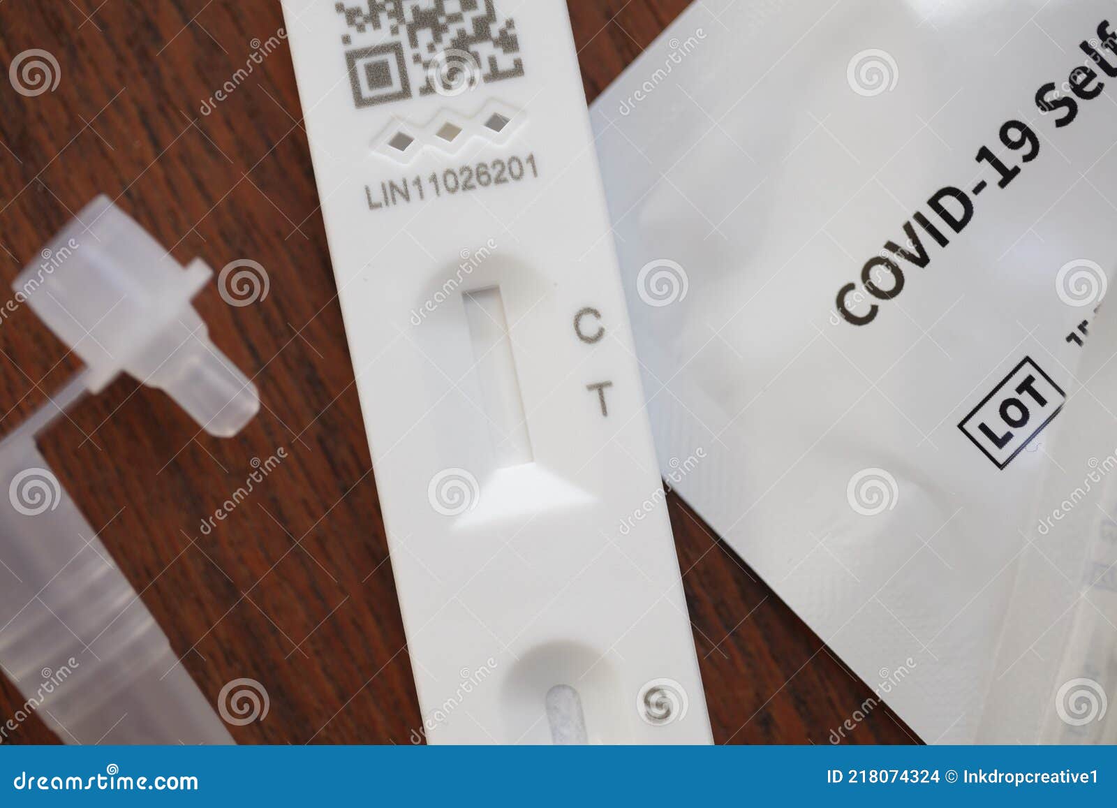 Close Up of a Coronavirus Covid-19 Rapid Antigen Home Testing Kit ...