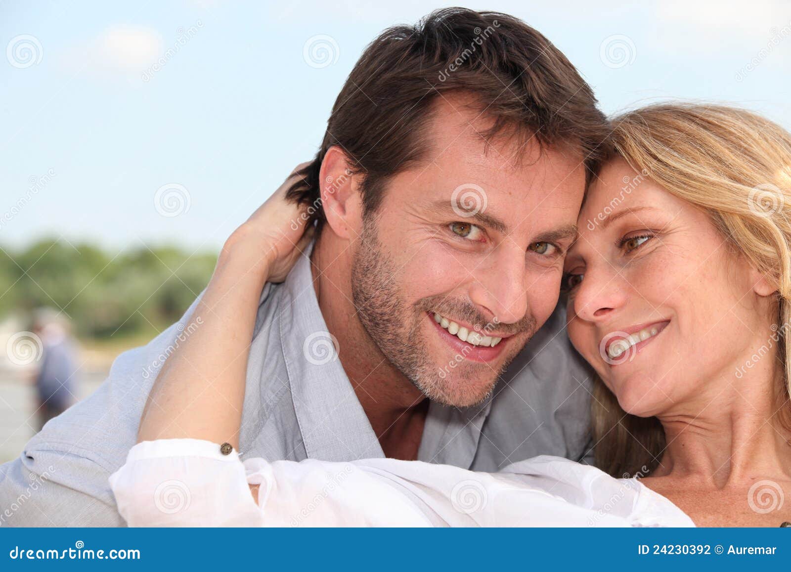 Close-up of a couple stock photo. Image of hugging, happy - 24230392
