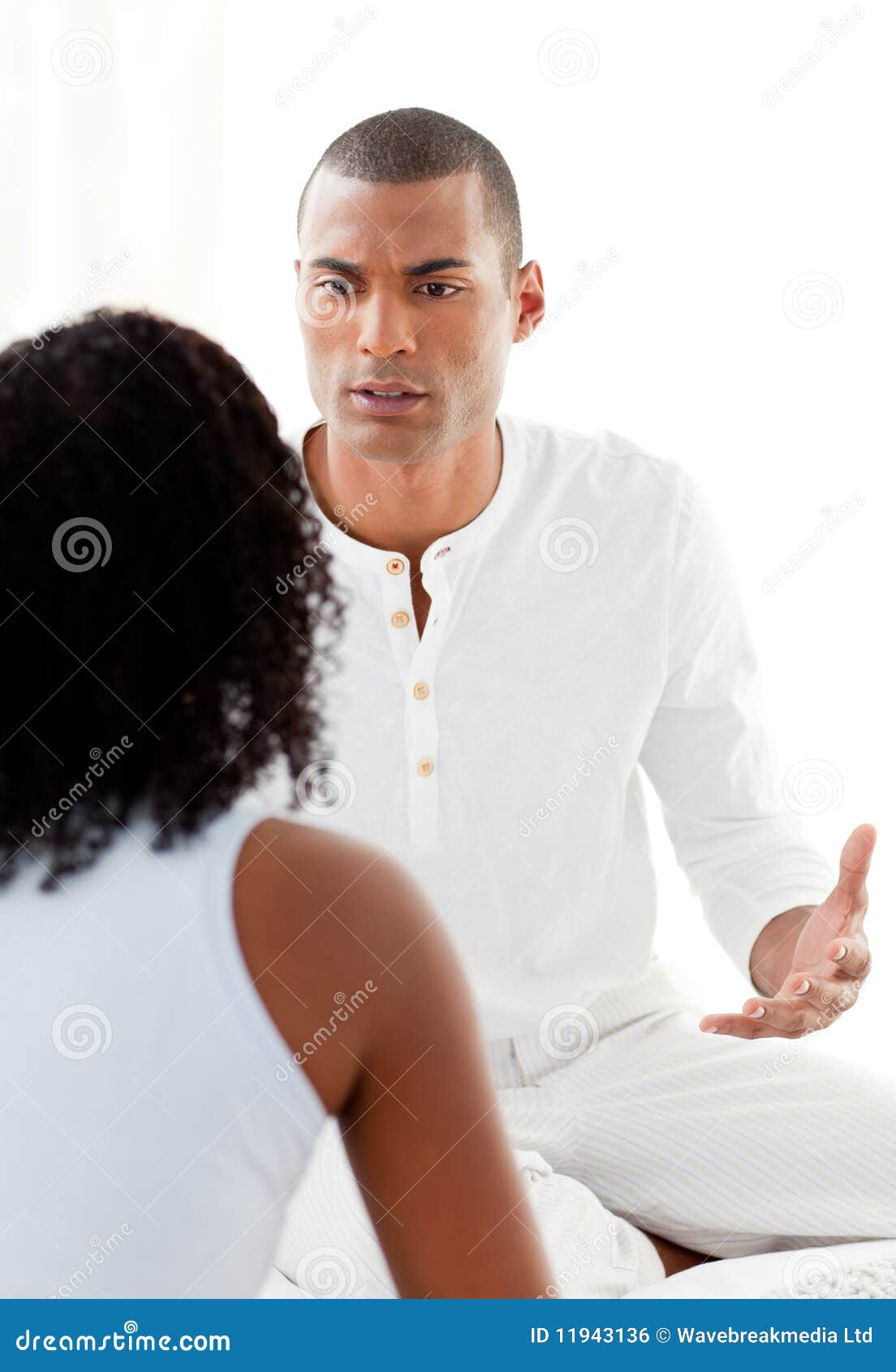 Close-up of a Couple Having a Row Stock Photo - Image of beautiful ...