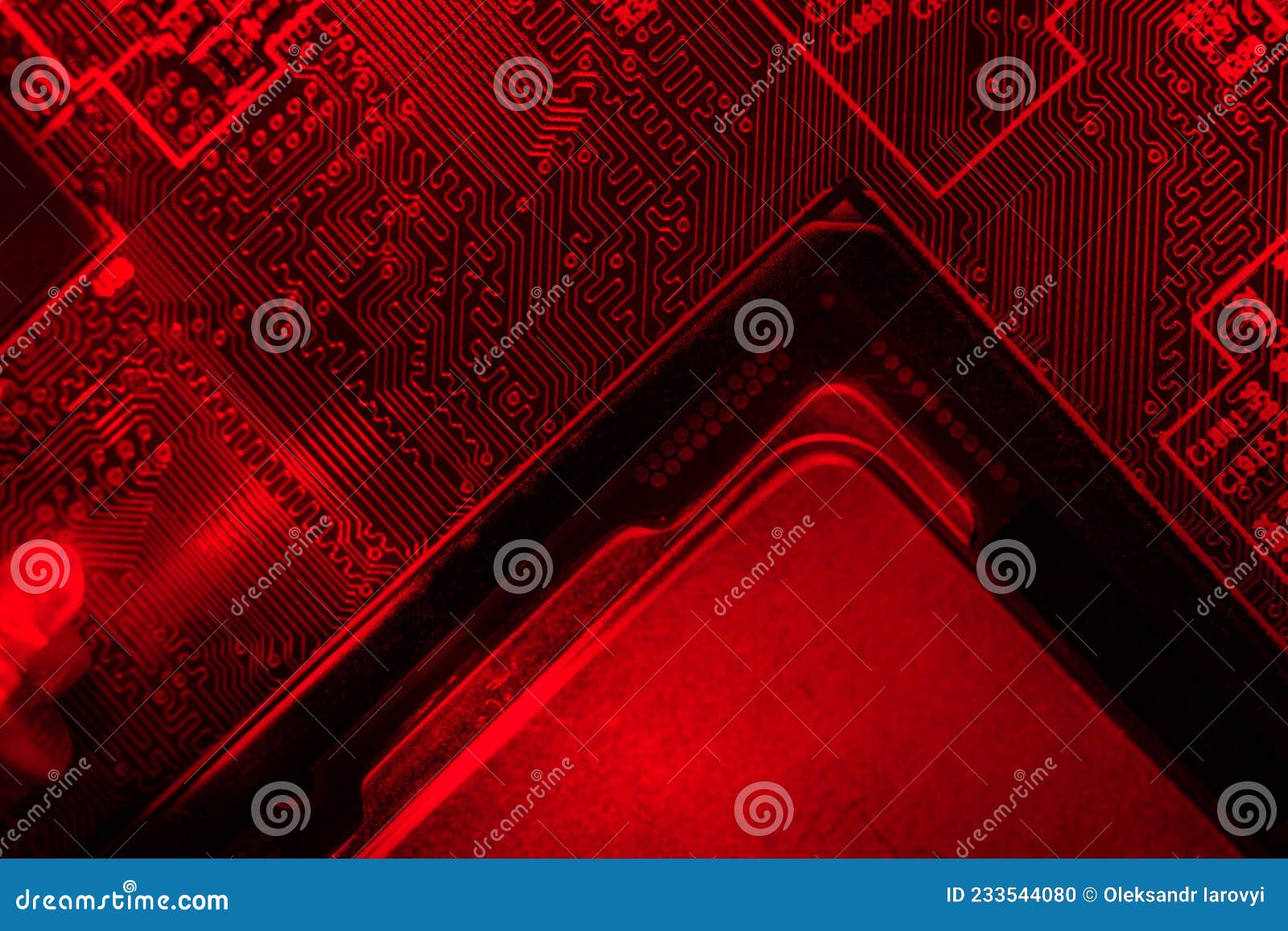 Close-up of a CPU Central Processing Unit of a Modern New Generation ...
