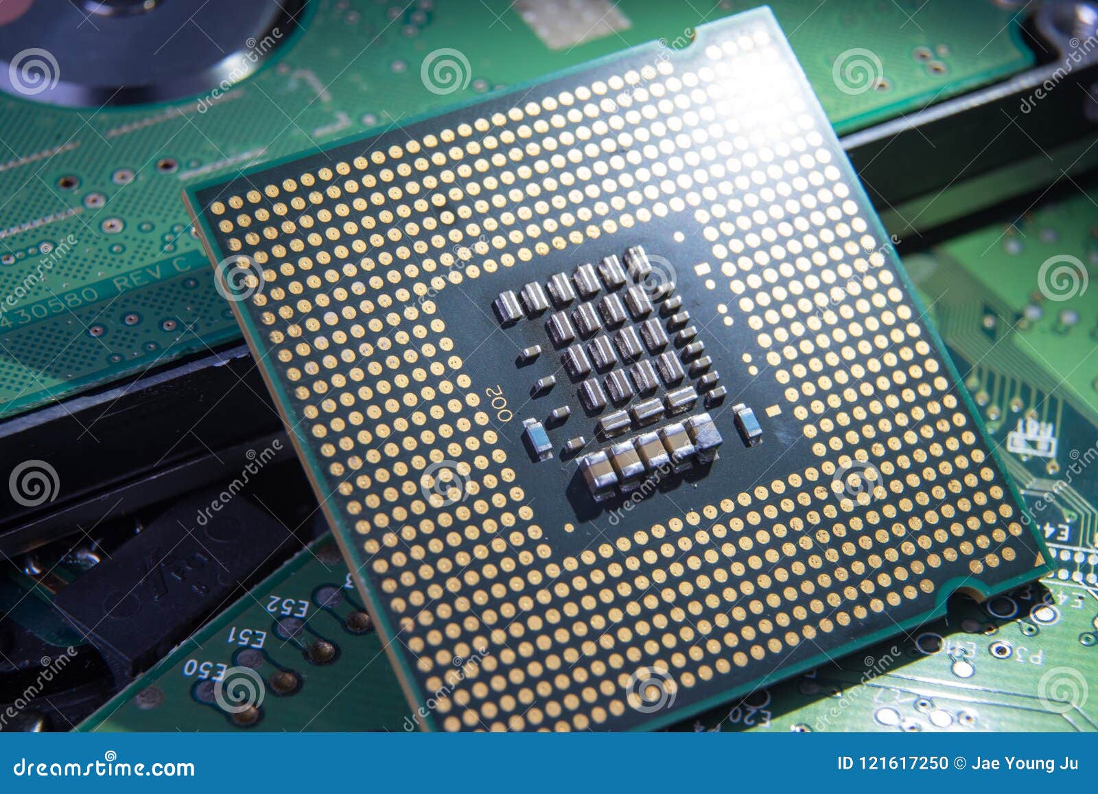 Close-up of Cpu Computer Processor Stock Photo - Image of abstract ...