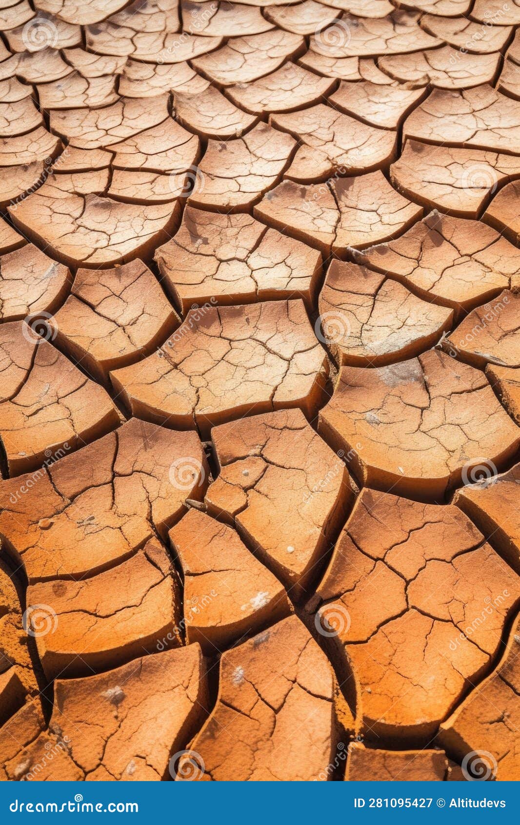 Close-up of Cracked Desert Ground in Drought Stock Illustration ...
