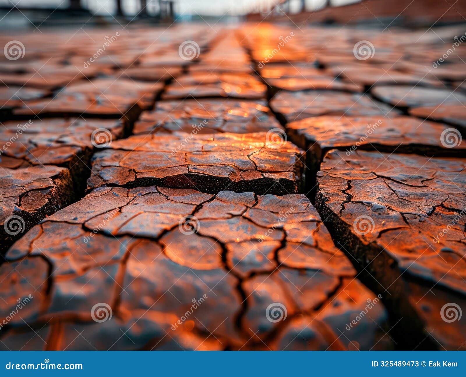 Close-up of Cracked Pavement, Durable and Worn Texture, Strength of ...