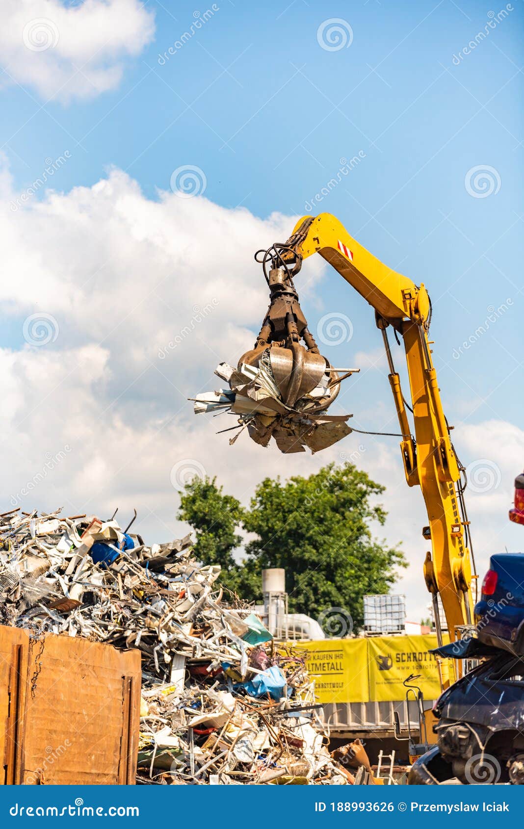 Close-up of a Crane for Recycling Metallic Waste Editorial Photo ...
