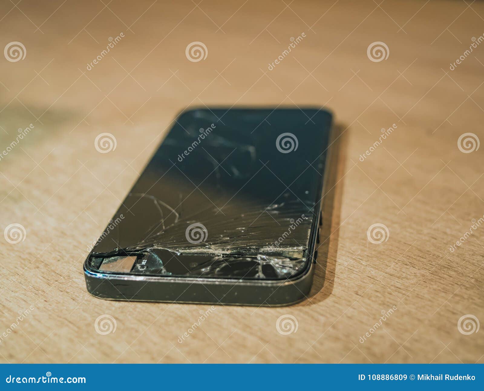 Crashed Phone Glass.broken Phone Screen, Cracked Screen Royalty-Free ...