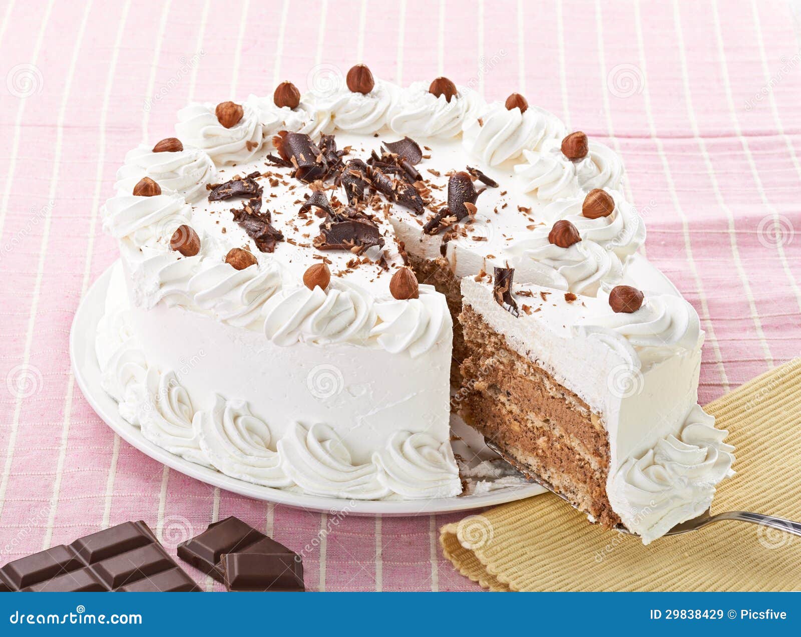 Cream cake stock image. Image of baked, pastry, chocolate - 29838429