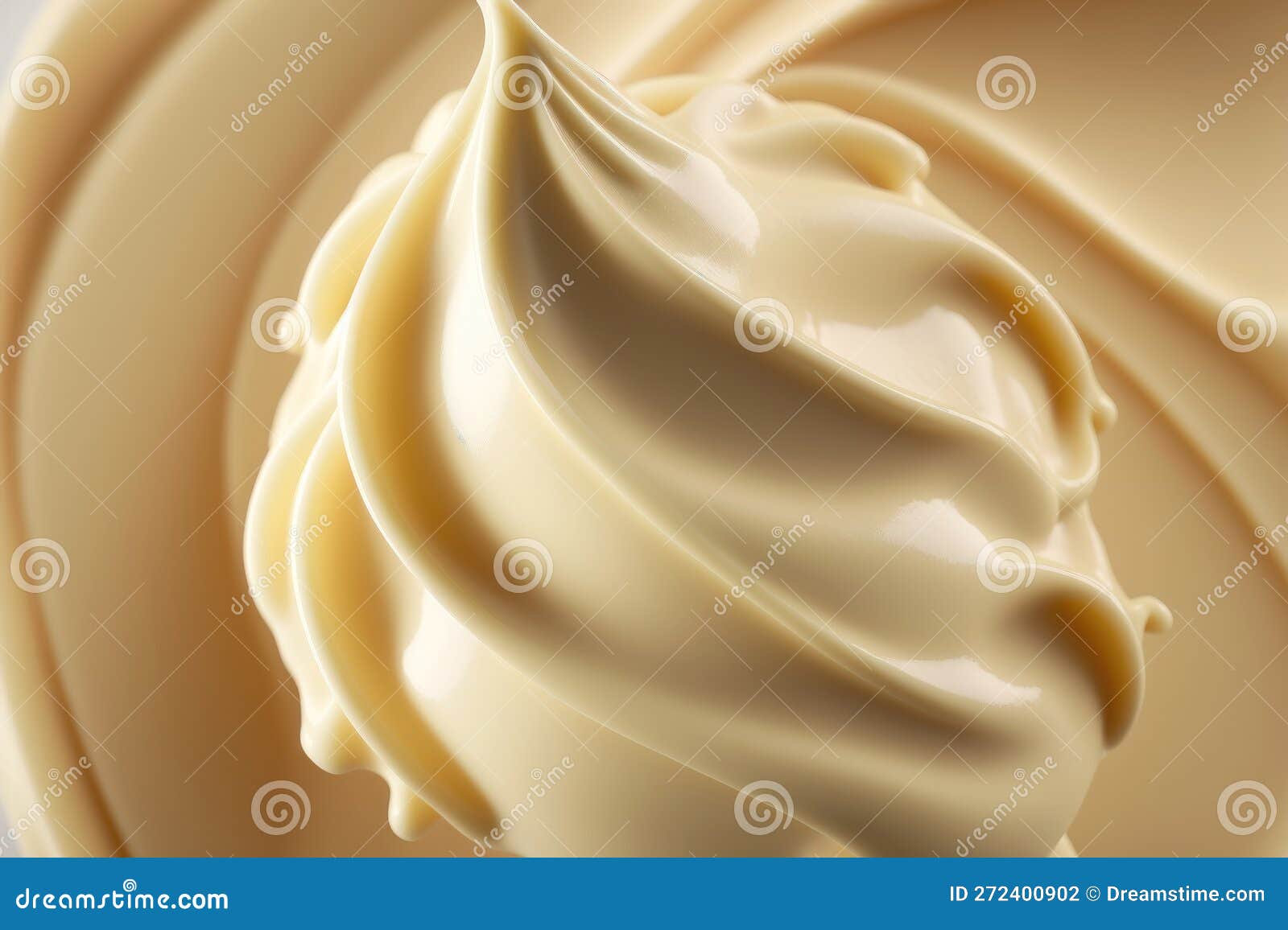 Close-up of Cream Texture. AI Generated Stock Illustration ...