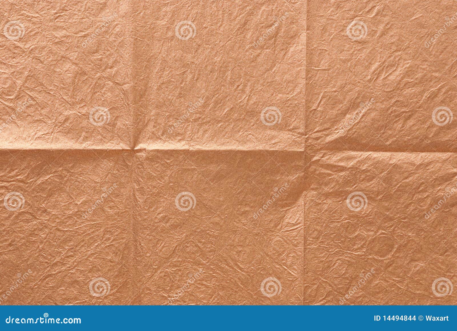 Close-up of Creased Metallic Copper Paper Stock Photo - Image of ...