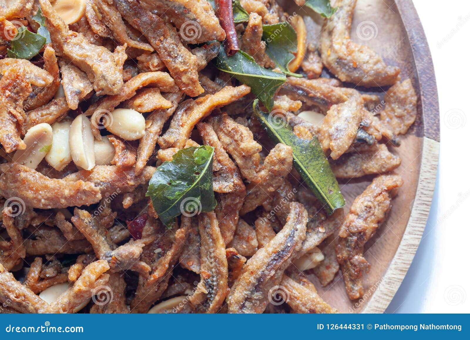 Crispy Deep Fried Small Fish on Plate Stock Image - Image of little ...