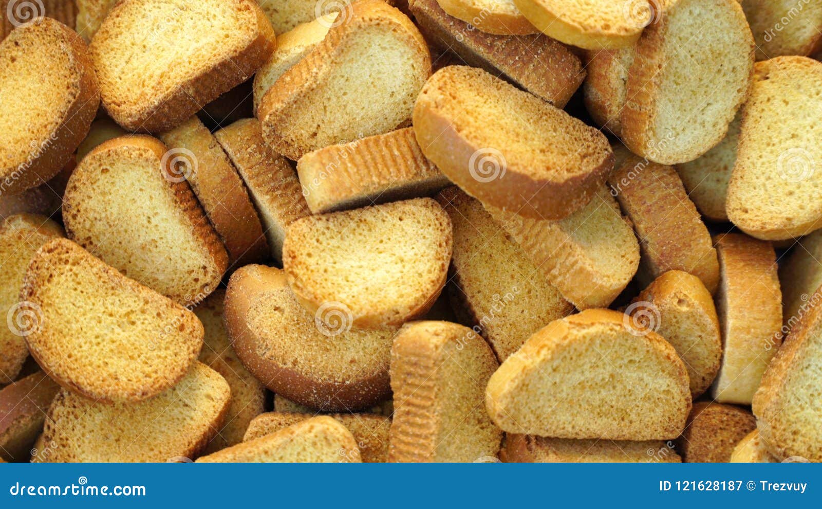 Crispy Rusk, Cake Rusk On White Background Stock Image | CartoonDealer ...