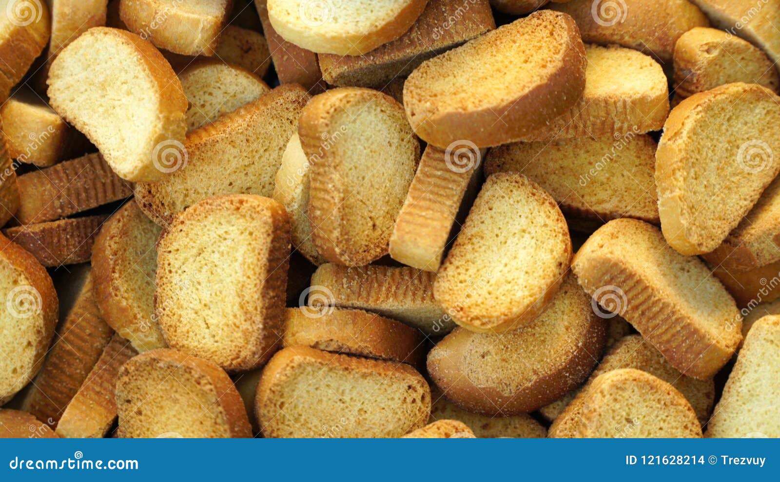 Crispy Rusk, Cake Rusk On White Background Stock Image | CartoonDealer ...