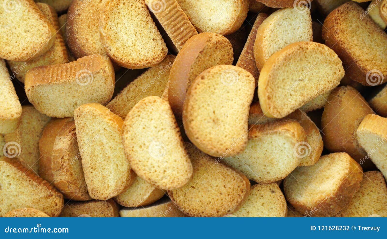 Crispy Rusk, Cake Rusk On White Background Stock Image | CartoonDealer ...