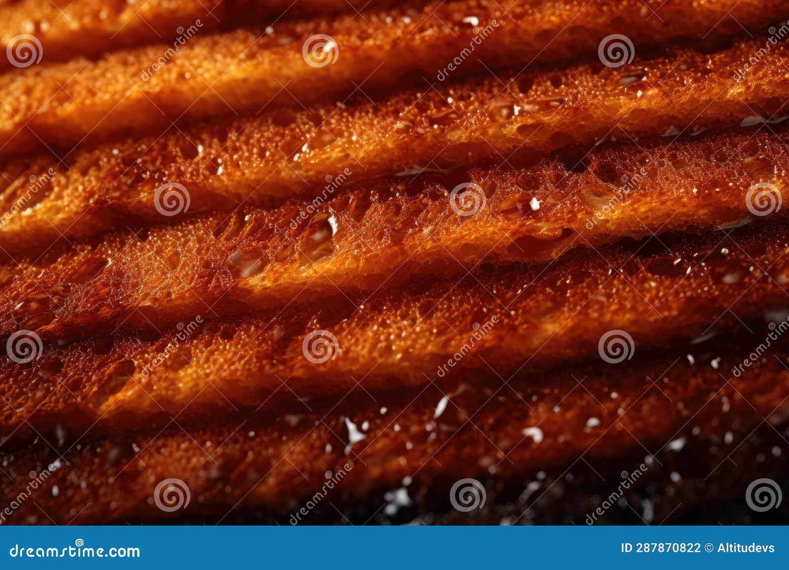 Close-up of Crispy Toasted Bread Texture Stock Photo - Image of ...