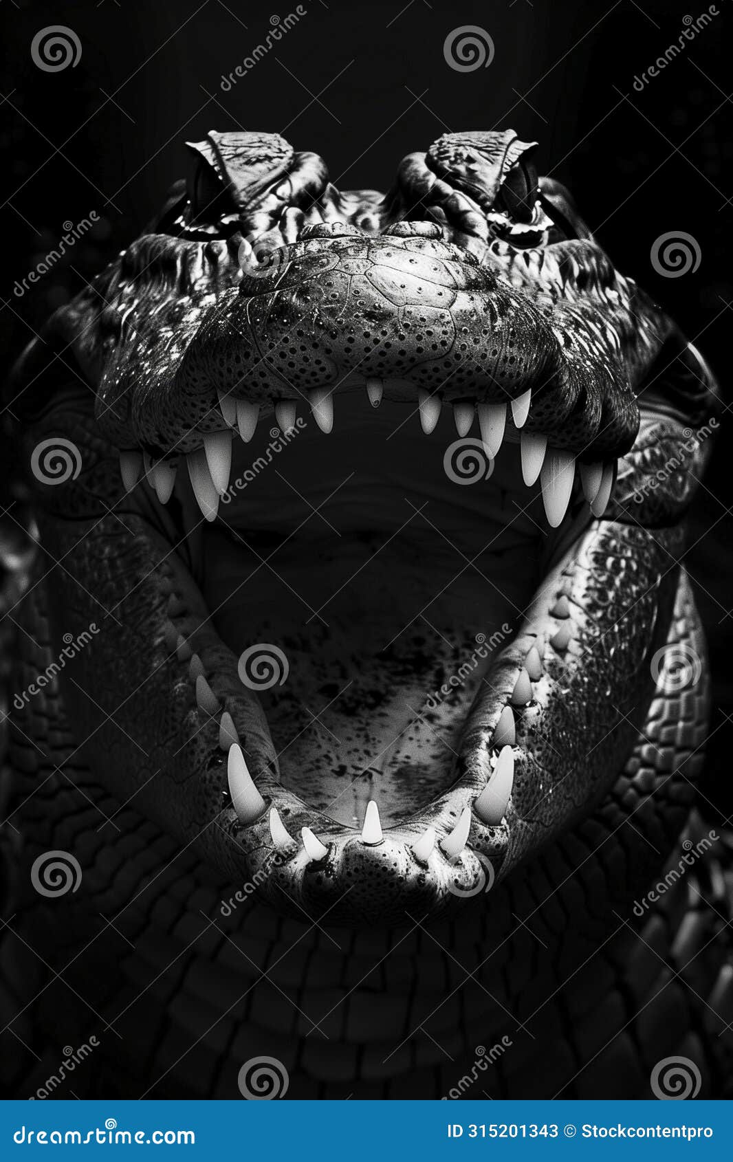 Close Up of a Crocodile Showing Razor Sharp Teeth. V3 Stock Image ...