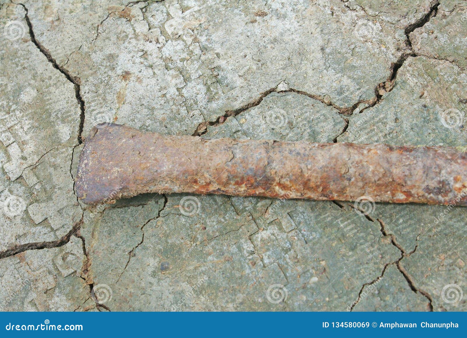 Crowbar on the ground stock image. Image of pinch, aged - 134580069