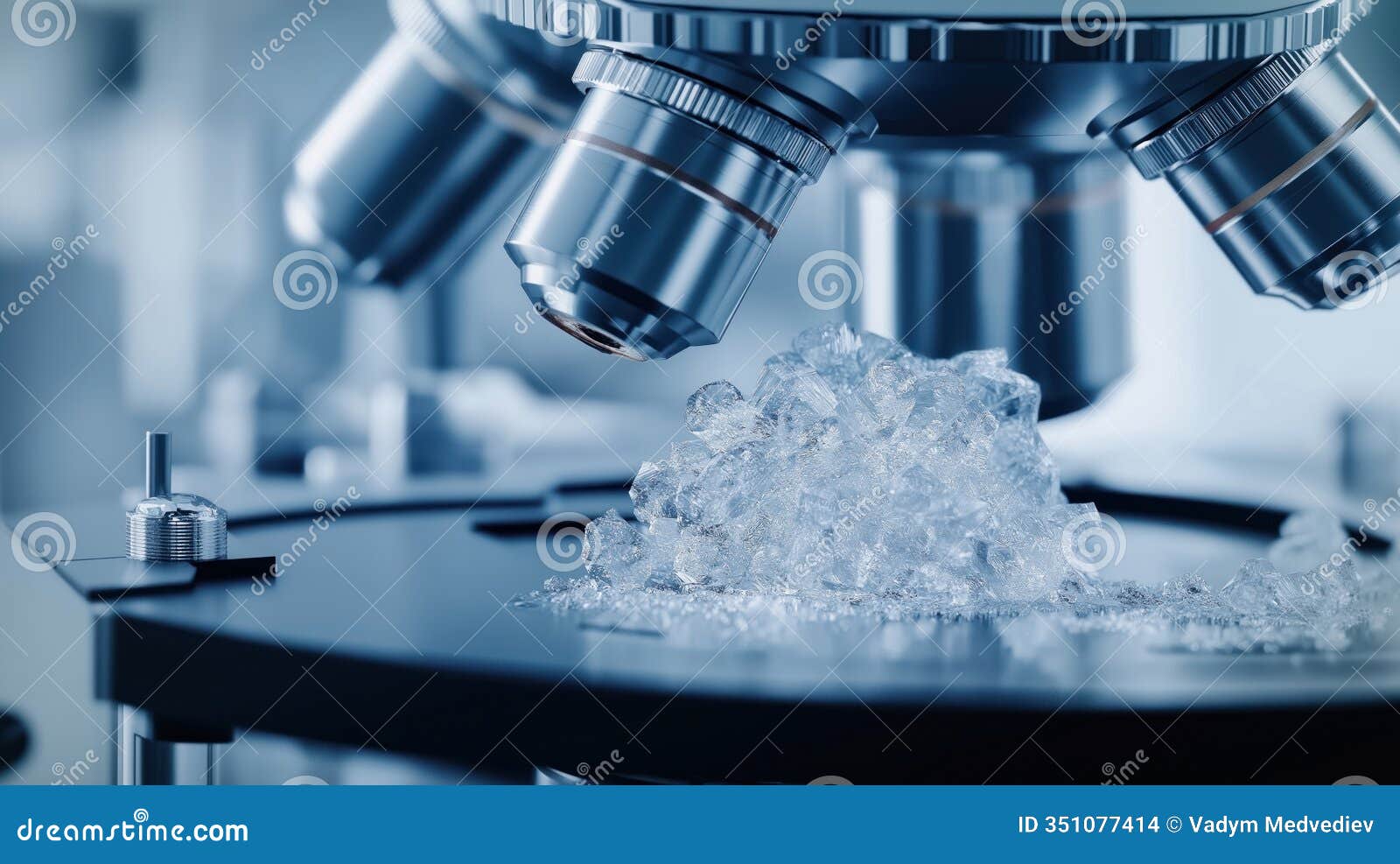 Close-up of Cryogenic Electron Microscope. Advanced Tech Examines ...