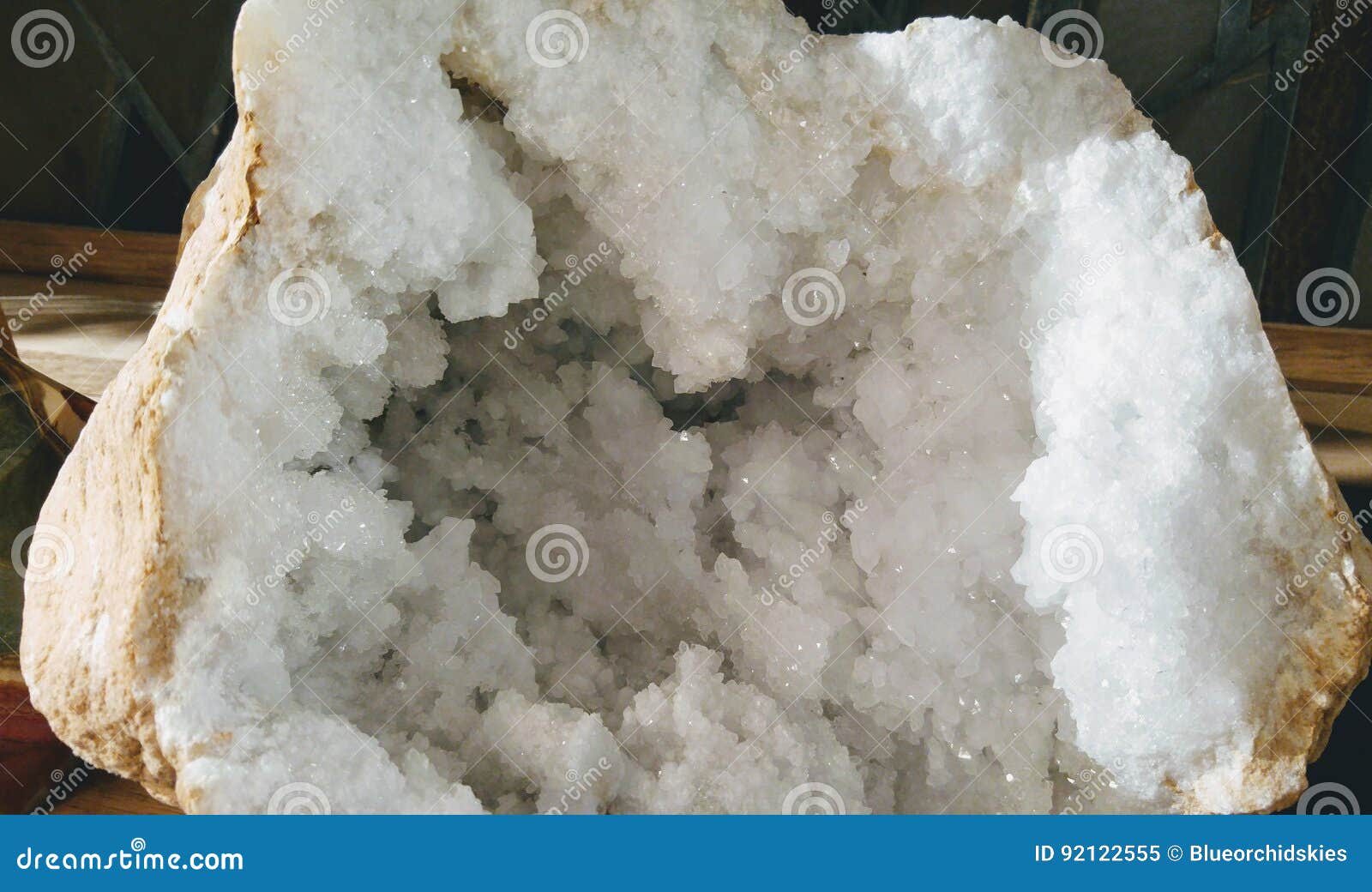 Close Up Crystals Inside a Geode Stock Image - Image of crystals ...