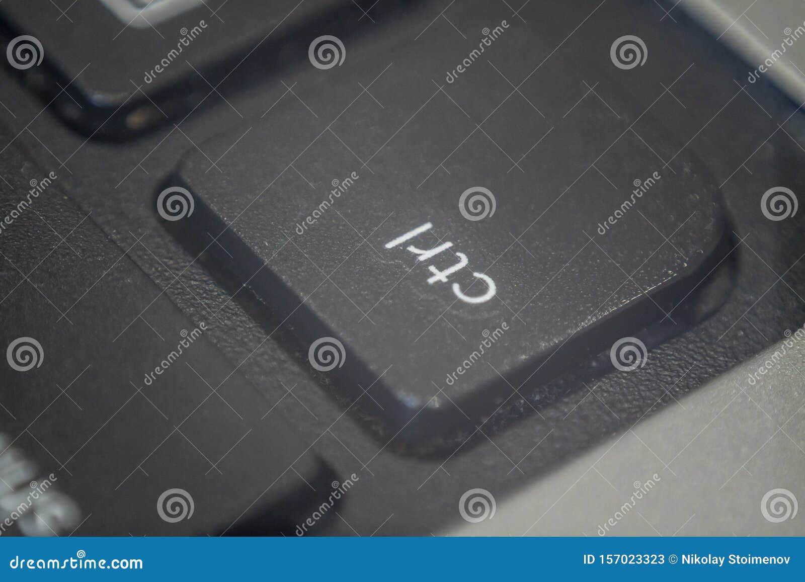 Close Up of the Ctrl Key on a Keyboard Stock Image - Image of office ...
