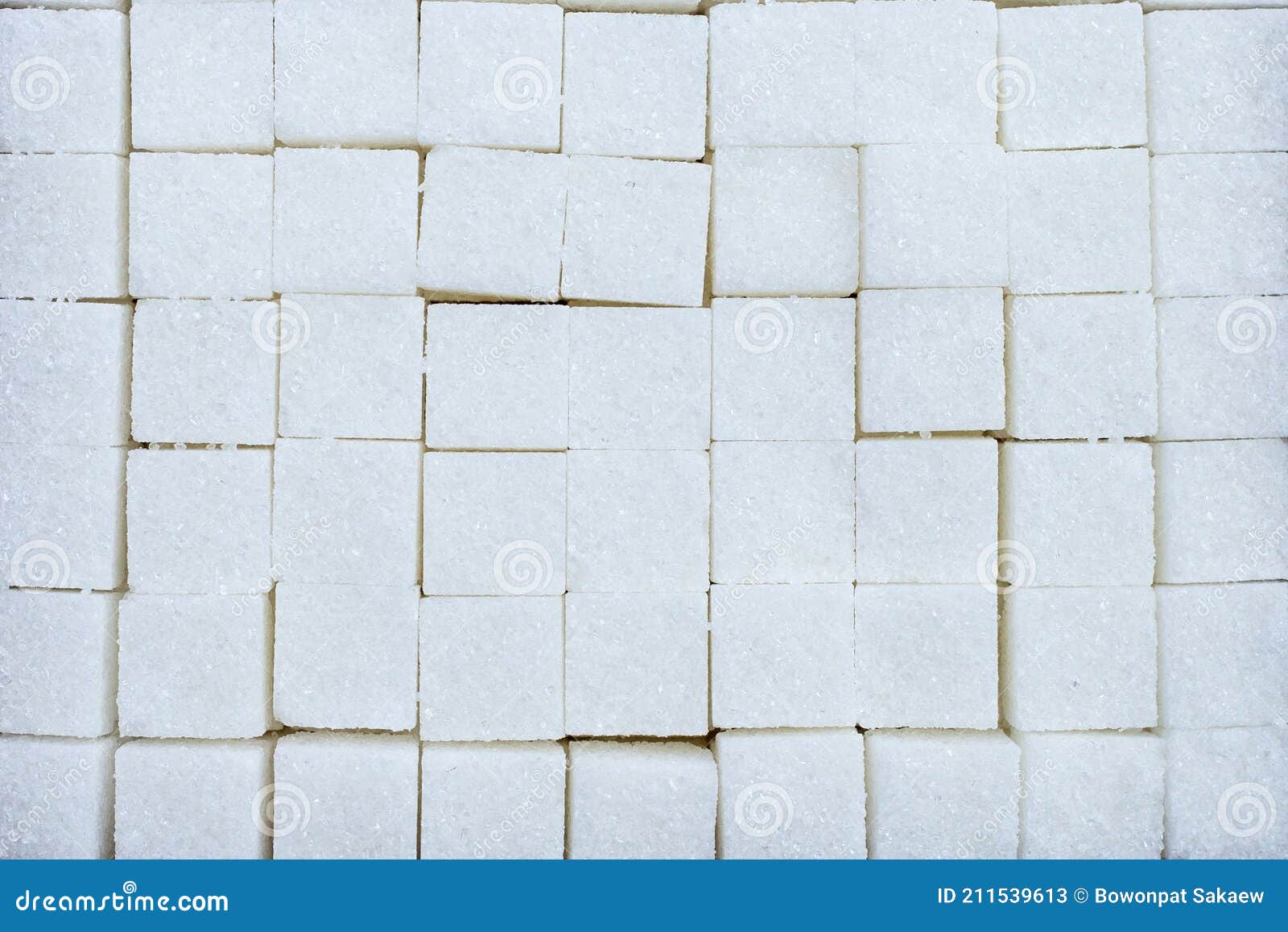 Close Up, Cubes of Sugar in Box Stock Image - Image of eating, natural ...