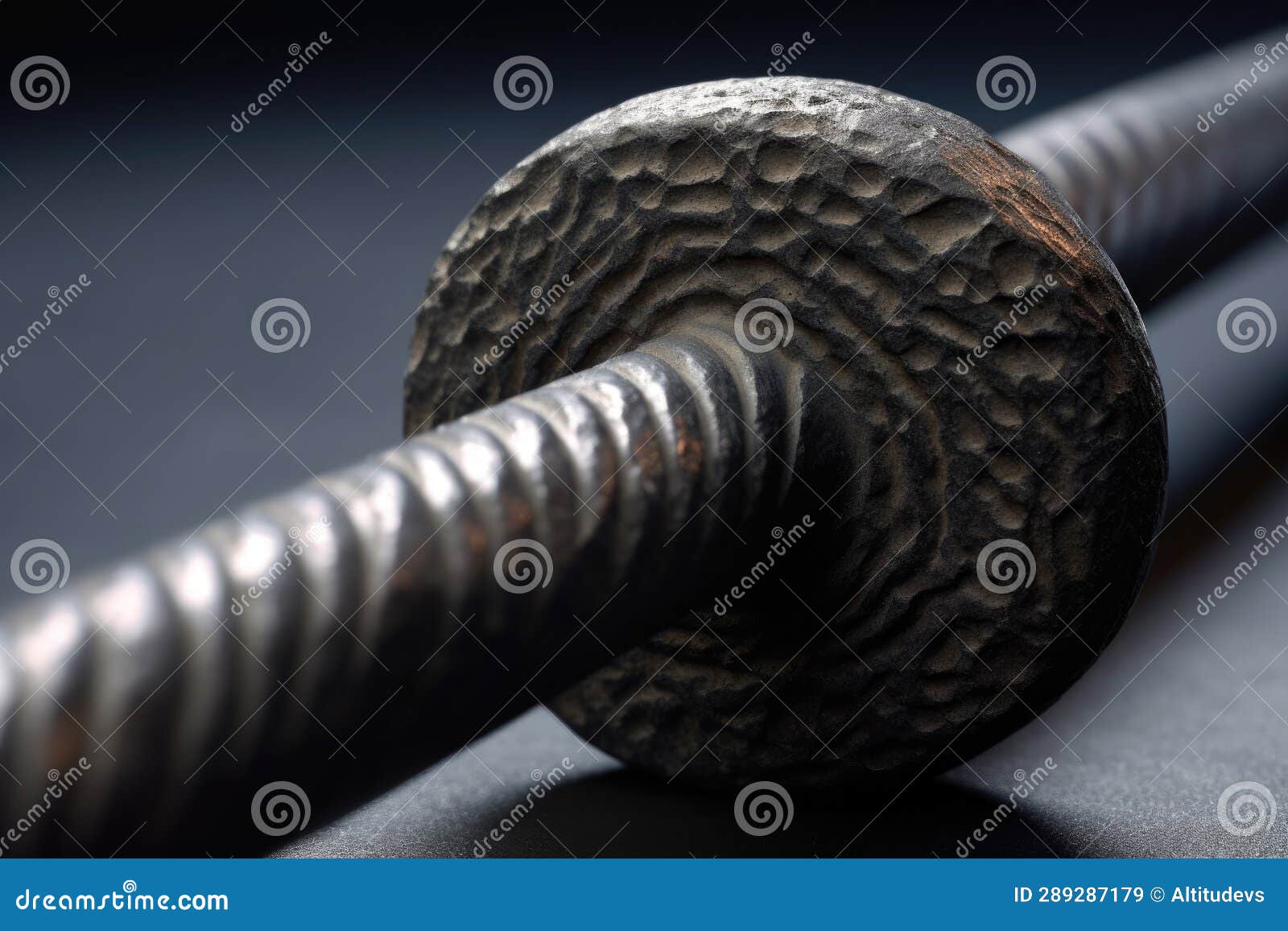 Close-up of Curling Stone Handle and Textured Surface Stock Image ...