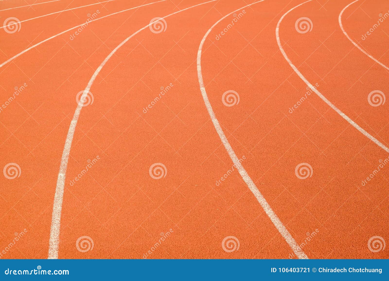 Curves Line of Running Track Field Stock Image - Image of ground ...