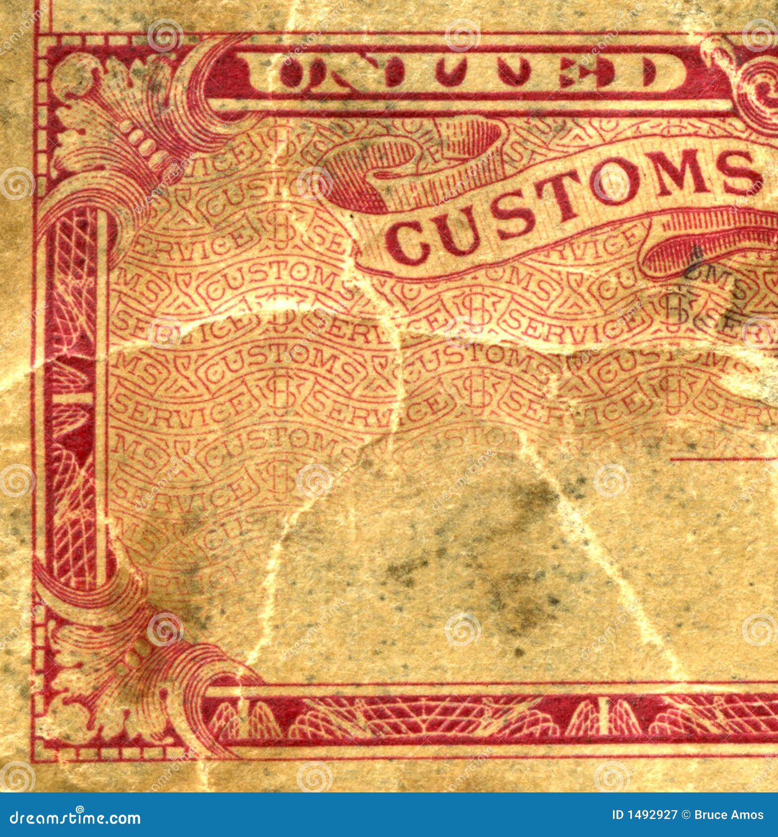 Close-up of a Customs Sticker Stock Image - Image of camera, clearance ...