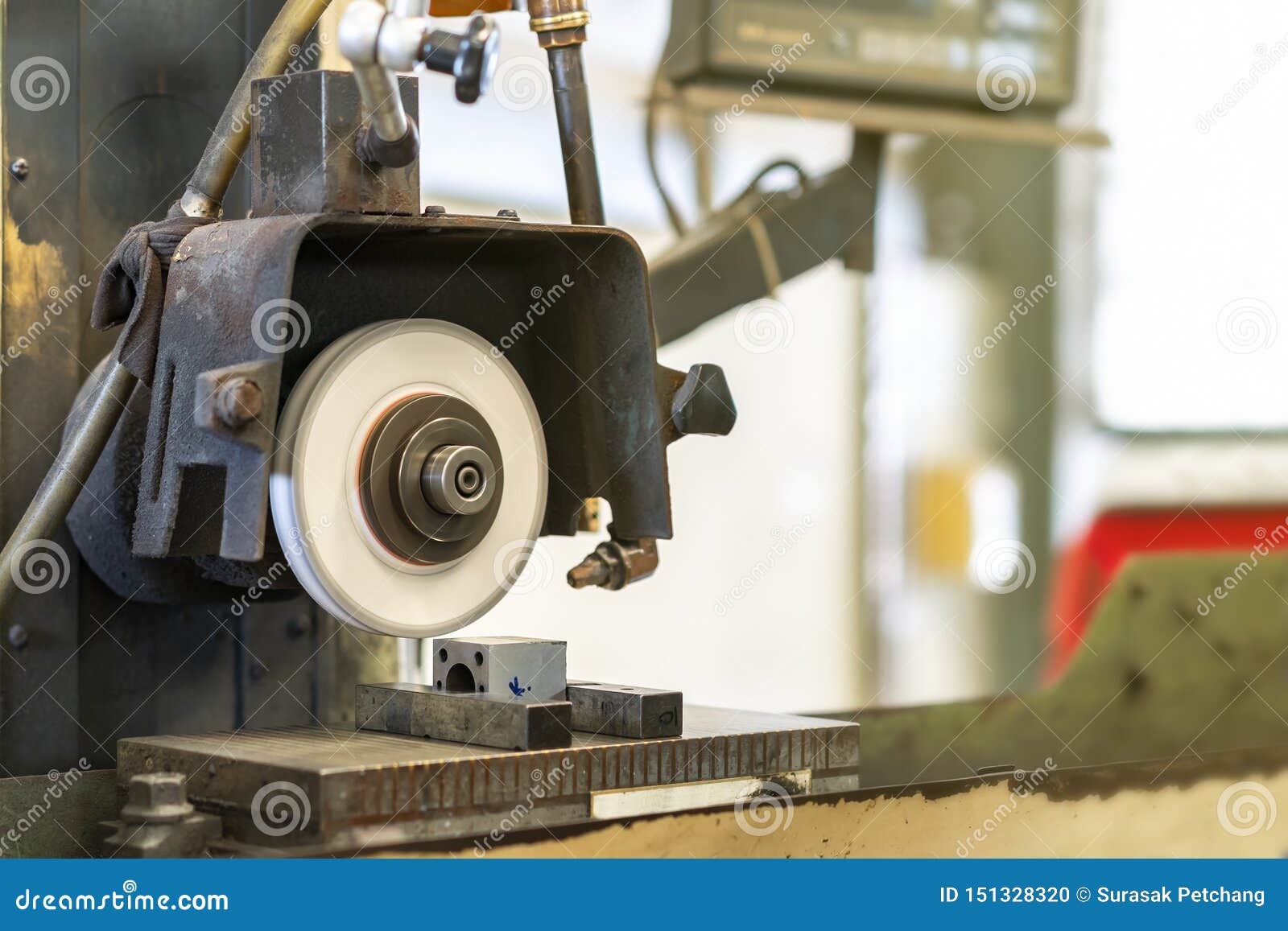 Close Up Cutting or Grinding Wheel during Rotating or Working with ...