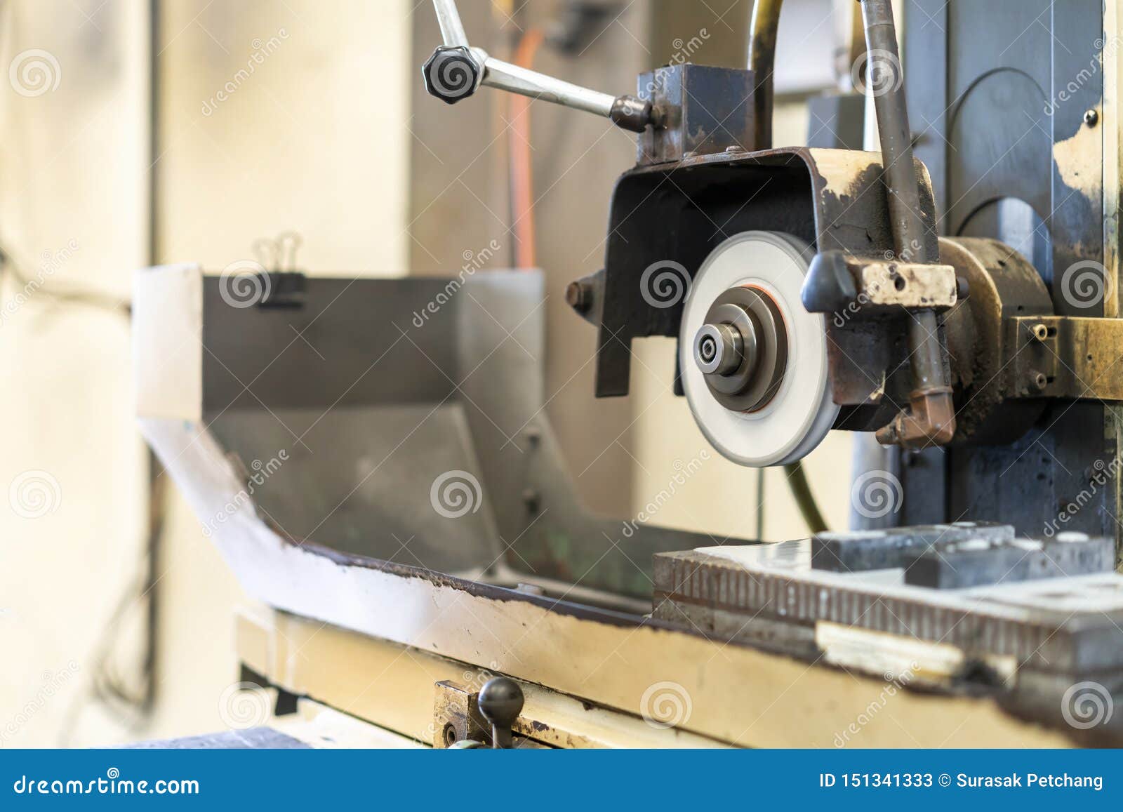 Close Up Cutting or Grinding Wheel during Rotating or Working with ...