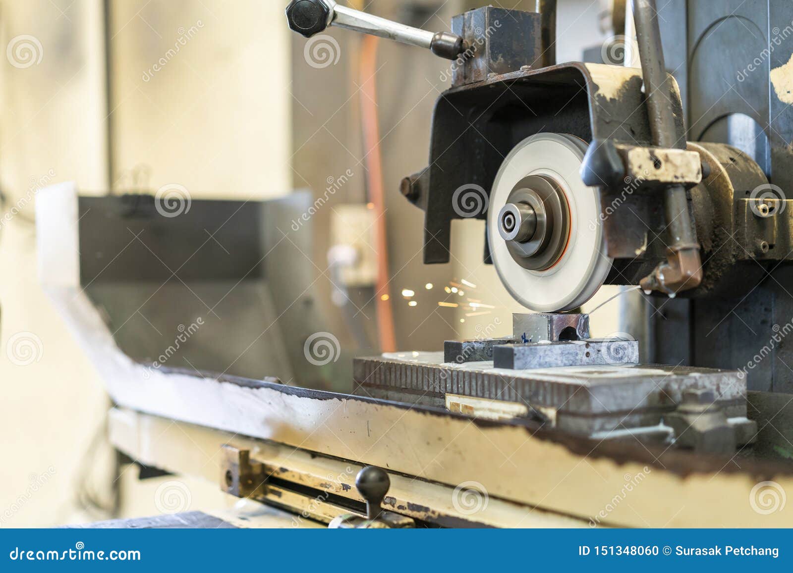 Close Up Cutting or Grinding Wheel during Rotating or Working with ...
