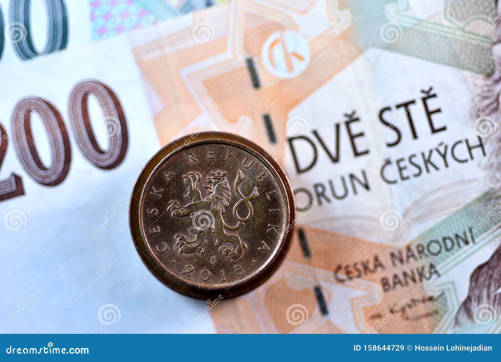 Close Up Czech Koruna Currency, Czech Republic Stock Image - Image of ...