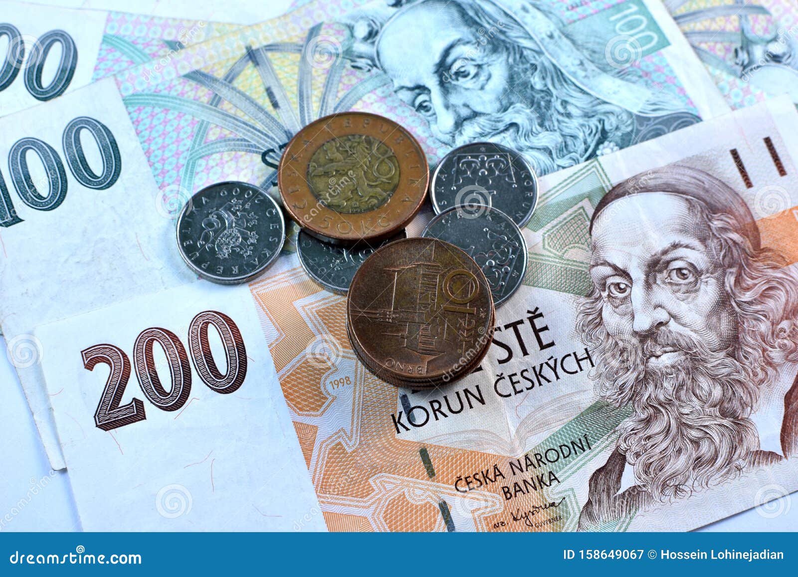 Close Up Czech Koruna Currency, Czech Republic Stock Image - Image of ...