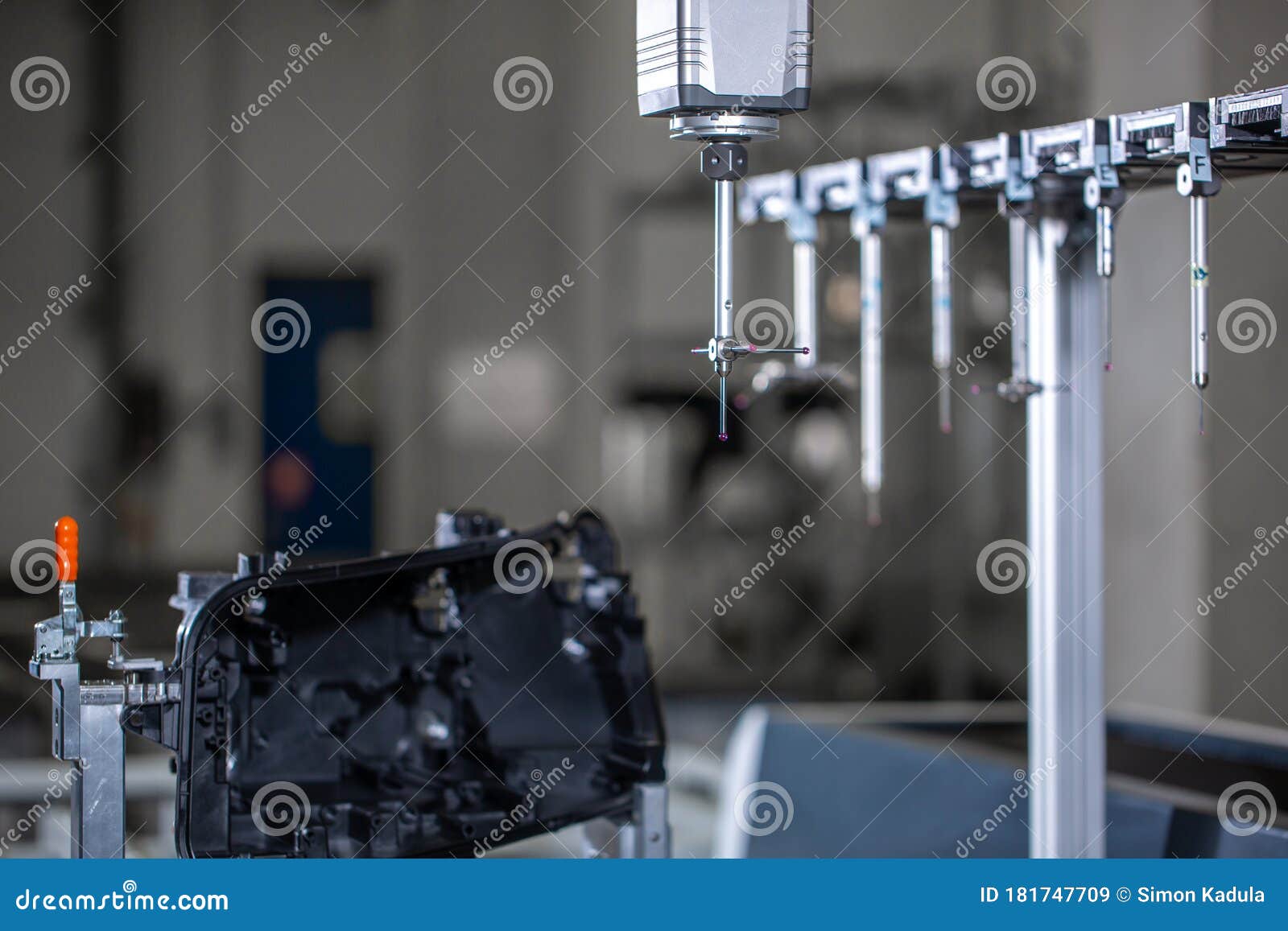 Close Up of 3D Dimension Measurement Plastic Parts by CMM, 3D Automatic ...